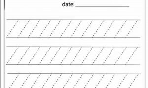 Free Straight Line Tracing Practice Printable Pages for Kids!