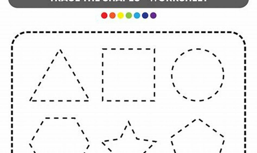 Fun Shape Tracing Worksheets for Kids: Geometry Basics!
