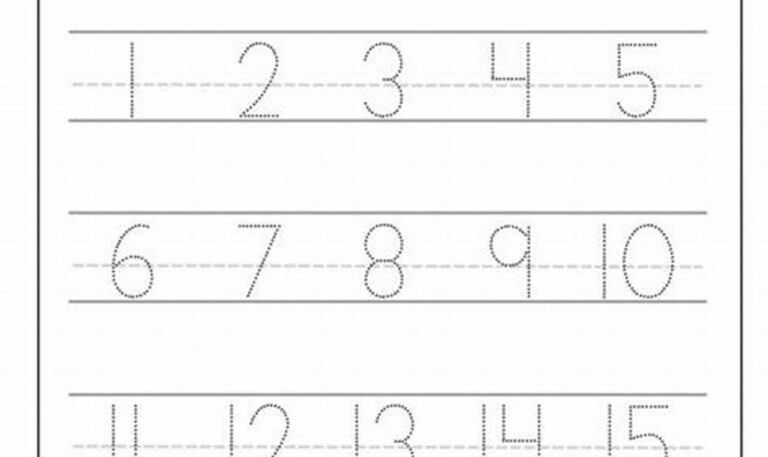 Learn Number Tracing 1-20 with Lines: Fun Practice!