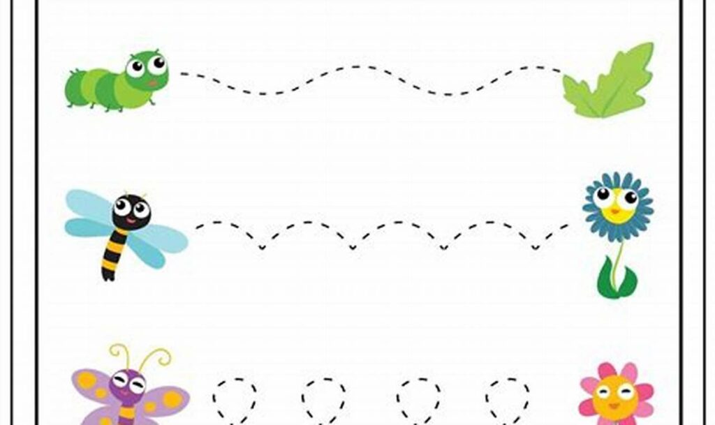 Fun Shape & Line Tracing: Free Kindergarten Worksheets