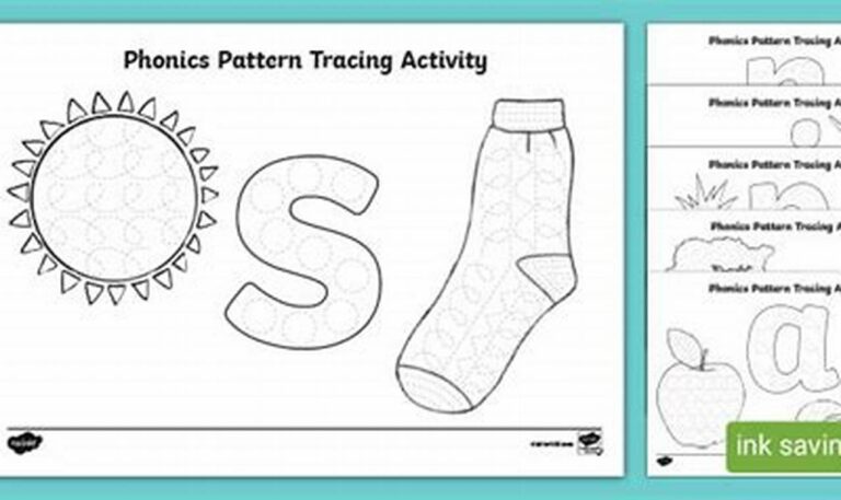 Free Tracing Phonics Patterns Worksheets: Learn & Trace!